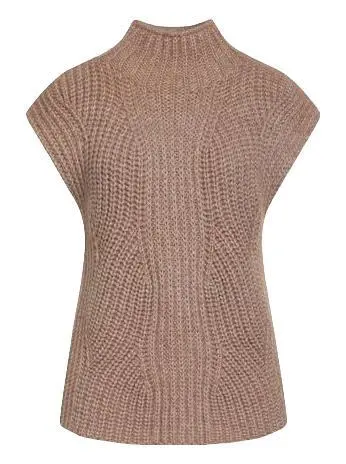 Eleventy Turtleneck Knit Top - Beige