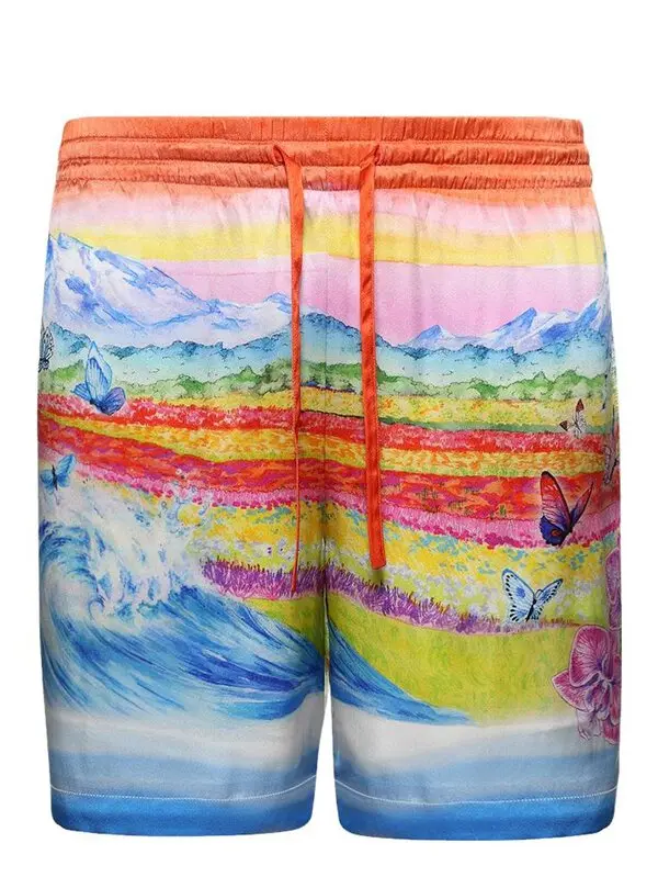 Casablanca Drawstring Shorts - Multi