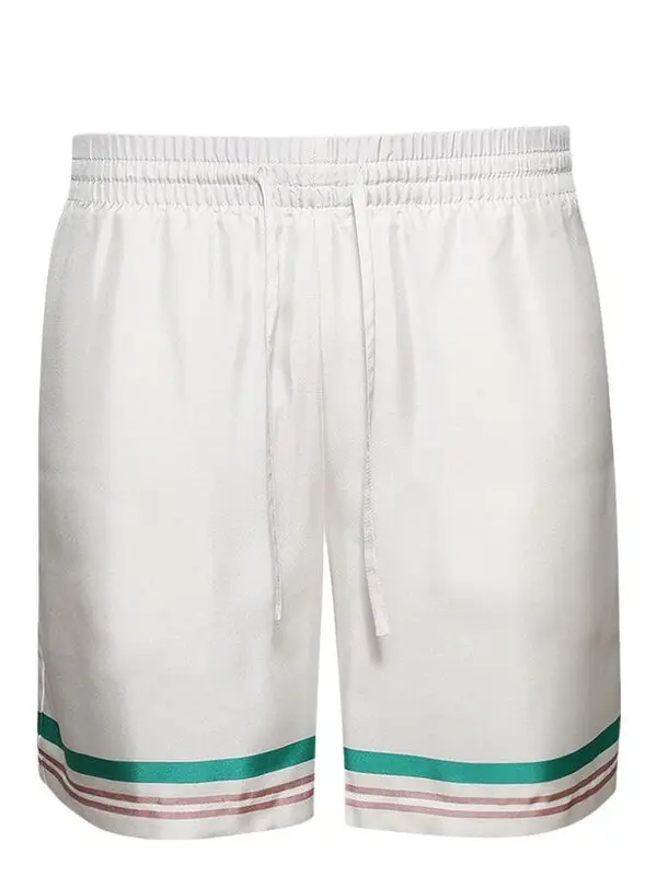 Casablanca Drawstring Shorts - White