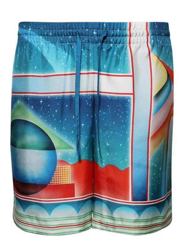 Casablanca Drawstring Shorts - Multi