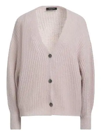 Fabiana Filippi Knitted Cardigan In Mohair, Wool, And Polyamide Blend - Pink