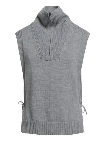 Fabiana Filippi Turtleneck Merino Wool Top - Grey