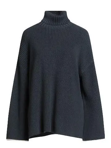 Brunello Cucinelli Turtleneck Cotton Knit Sweater - Navy