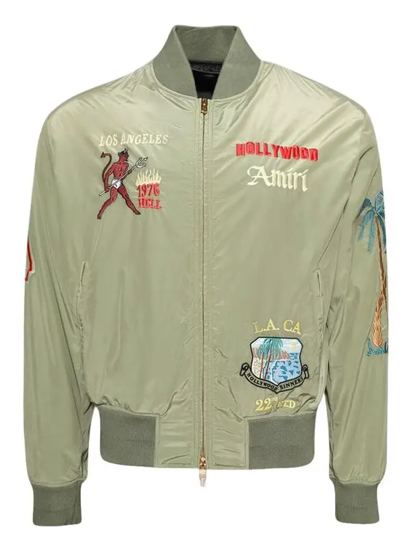Amiri Sinners Bomber Jacket - Green