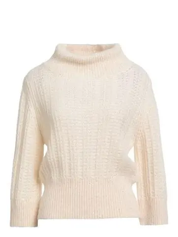 Fabiana Filippi Turtleneck Knit Top - Beige
