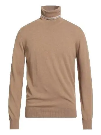 Alpha Studio Merino Wool Turtleneck - Beige