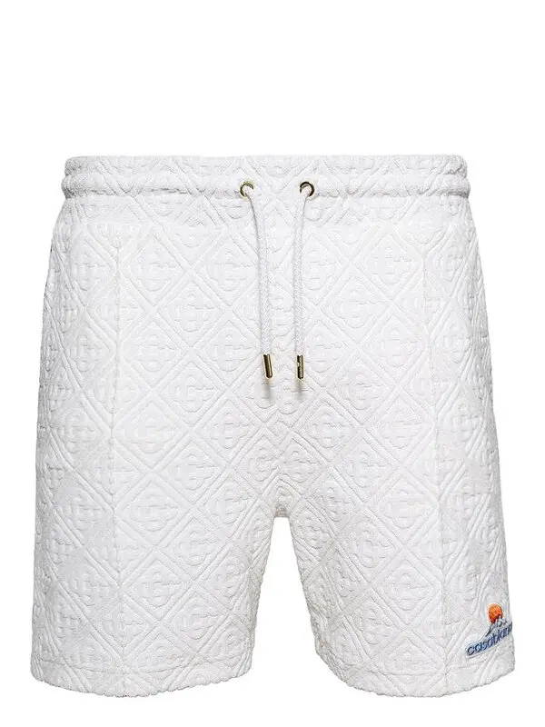 Casablanca Towelling Shorts - White