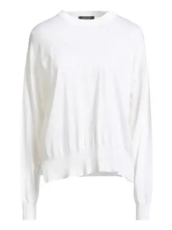 ARAGONA Sweater In Merino Wool - White