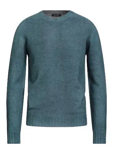 ARAGONA Knitted Crewneck Sweater - Green