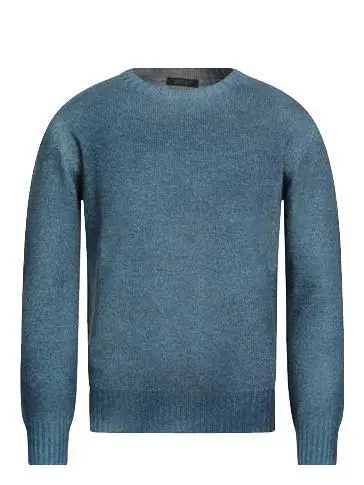 ARAGONA Wool Crewneck Sweater - Blue