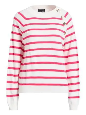Emporio Armani Striped Knit Sweater - Pink