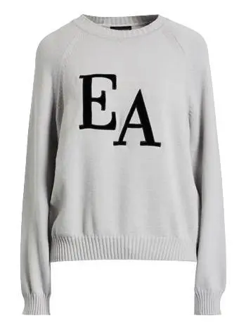 Emporio Armani Knitted Crewneck Sweater - Light Grey