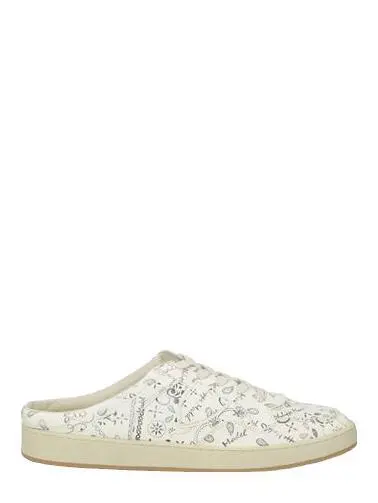 Philippe Model Ivory Leather & Textile Slip-on Sneakers - White