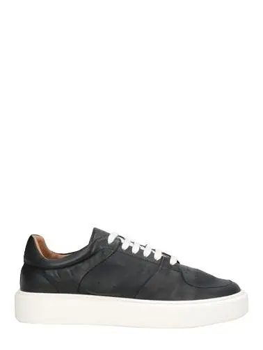 TESTONI Leather Low-top Sneakers - Black