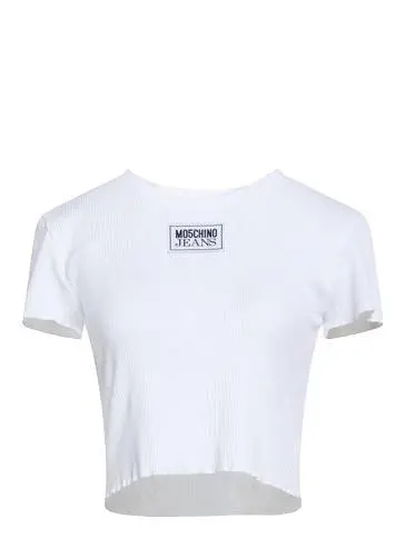 Moschino T-shirt In Viscose And Elastane - White