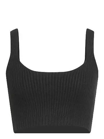 HAVEONE Knitted Crop Top - Black