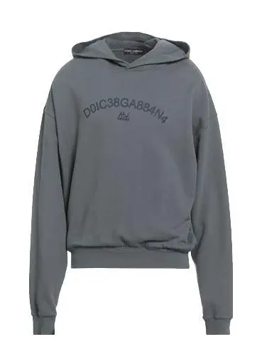 Dolce & Gabbana Hooded Cotton Sweatshirt - Grey