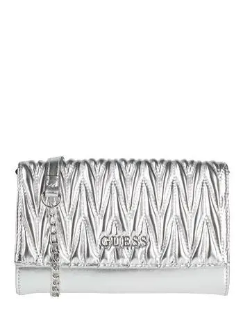 Guess Cross-body Flap Bag - Silver