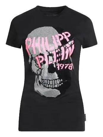 Philipp Plein Printed Cotton T-shirt - Black