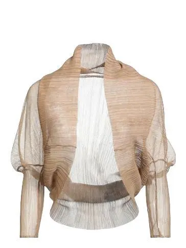 Fabiana Filippi Shrug With Long Sleeves - Beige