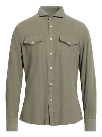 Brunello Cucinelli Shirt Military Size Cotton - Green