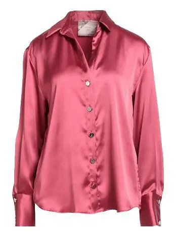 LIU •JO Satin Shirt - Magenta