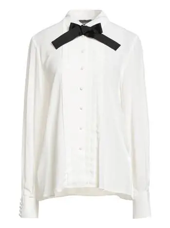 Emporio Armani Tuxedo Shirt With Grosgrain Trims - White
