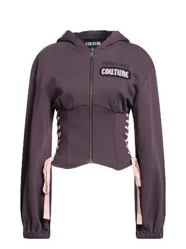 Versace Hooded Cotton-fleece Sweatshirt - Plum