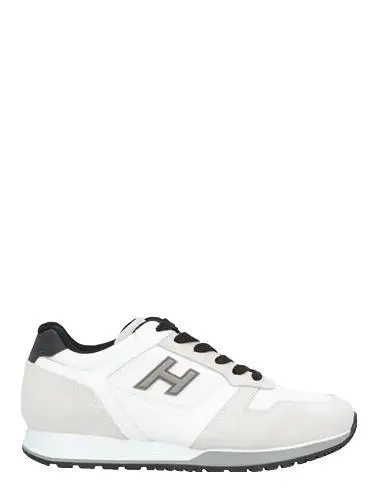 Hogan Leather And Textile Low-top Sneakers - White
