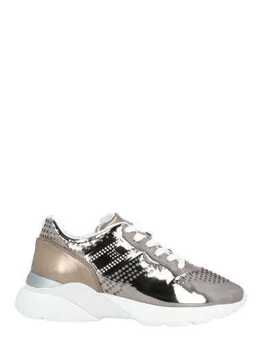 Hogan Leather Low-top Sneakers - Silver