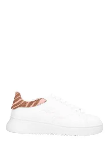 Emporio Armani Calfskin Leather Low-top Sneakers - White