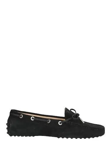 TOD'S Military Leather Loafers - Black