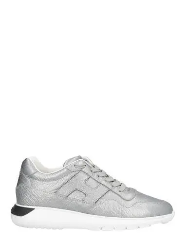 Hogan Low-top Leather Sneakers - Silver