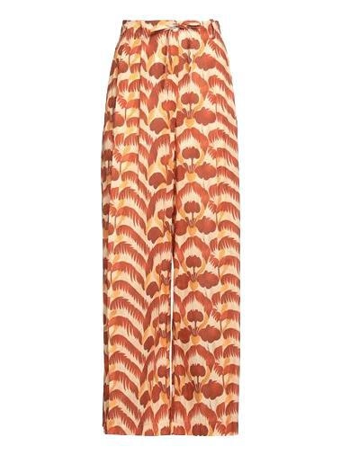 VICOLO Wide-leg High-waisted Pants - Rust