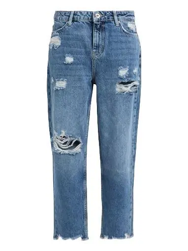 FRACOMINA Cotton Denim Tapered Jeans - Blue