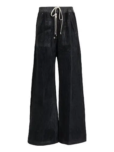 Rick Owens Corduroy Wide Leg Pants - Black