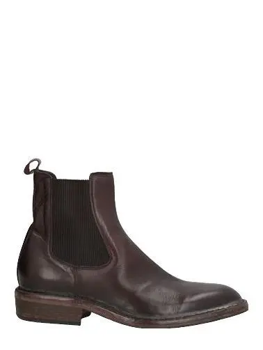 Moma Dark Calfskin Ankle Boots - Brown