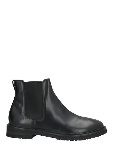 Moma Ankle Boots In Calfskin Leather - Black