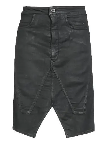 Rick Owens Flared Denim Skirt - Black