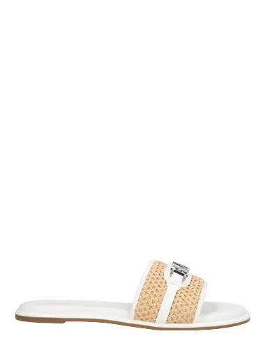 Michael Kors Slide Sandals - White