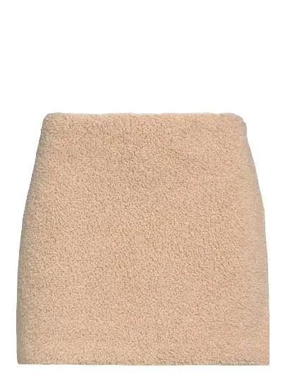 TOD'S Virgin Wool Blend Bouclé Mini Skirt - Beige