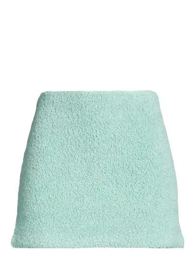 TOD'S Virgin Wool Blend Bouclé Mini Skirt - Blue
