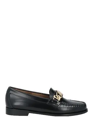 WEEJUNS BY G.H. BASS & CO Leather Loafers With Appliqués - Black