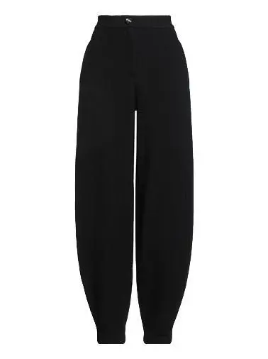 Emporio Armani Tapered Pants With High Waisted Design - Black