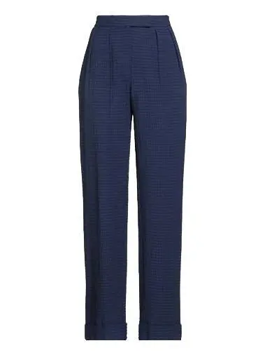 Emporio Armani Wide-leg Crepe Pants - Blue