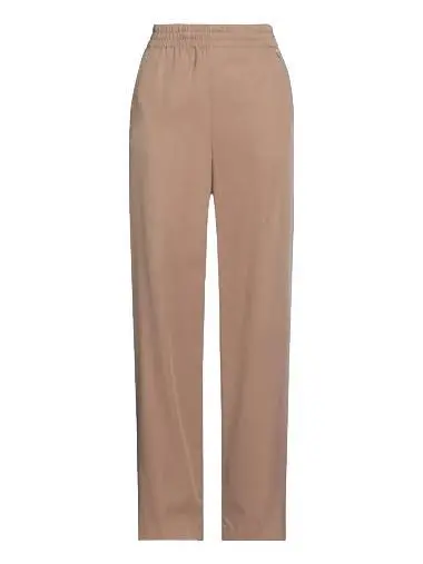 LIU •JO Wide-leg Viscose-polyester Pants - Beige