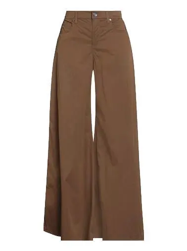 LIU •JO Wide-leg Poplin Pants - Brown
