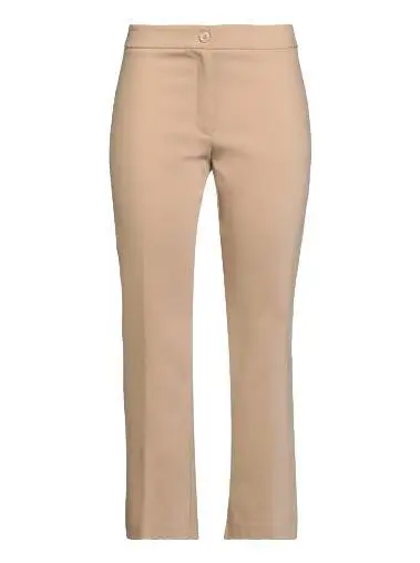 CARACTÈRE Essential Bootcut Crepe Pants - Beige