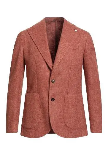 L.B.M. 1911 L. B.m. 1911 Blazer Rust Size Wool, Polyester - Red