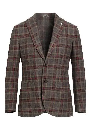 L.B.M. 1911 Cotton-blend Tartan Blazer - Black
